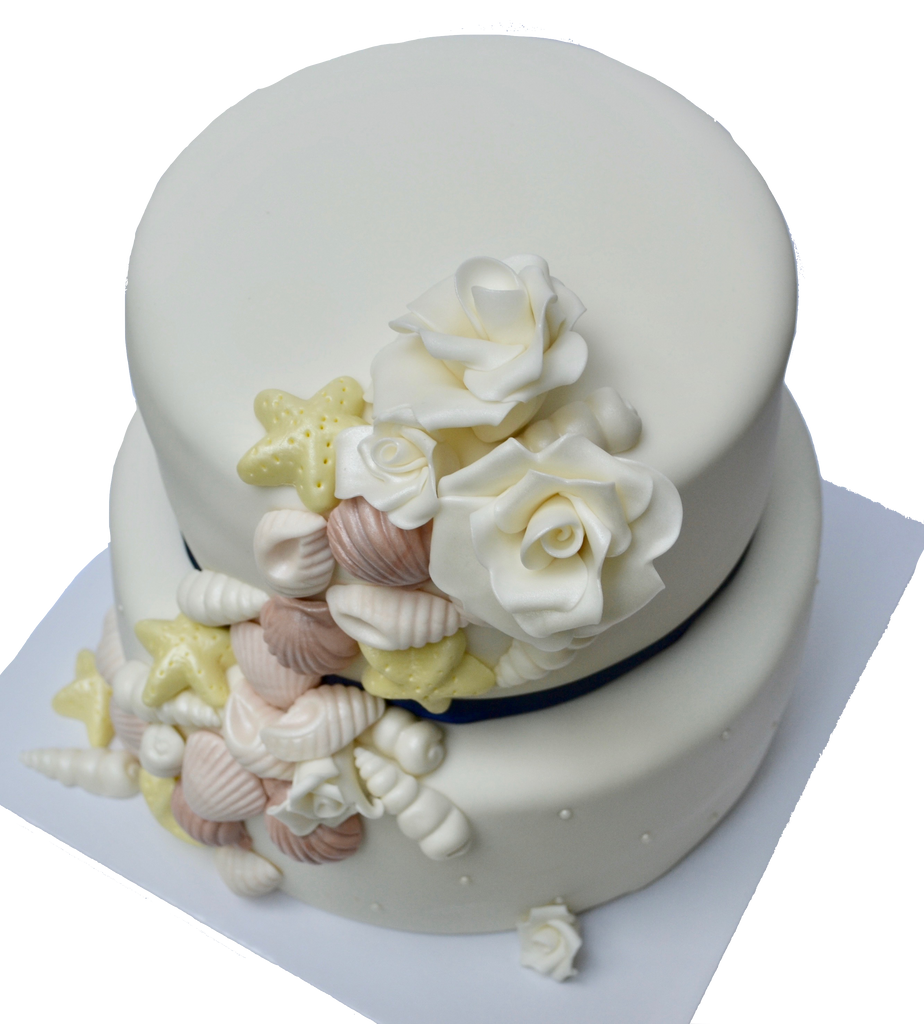 Seashell & Roses Cake – Sugar Street Boutique