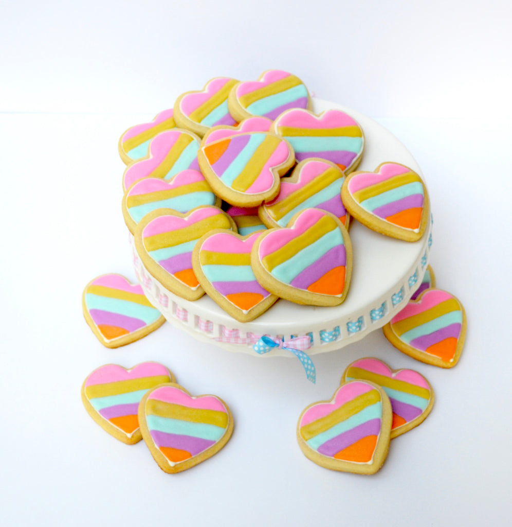 Heart Rainbow Cookies – Sugar Street Boutique